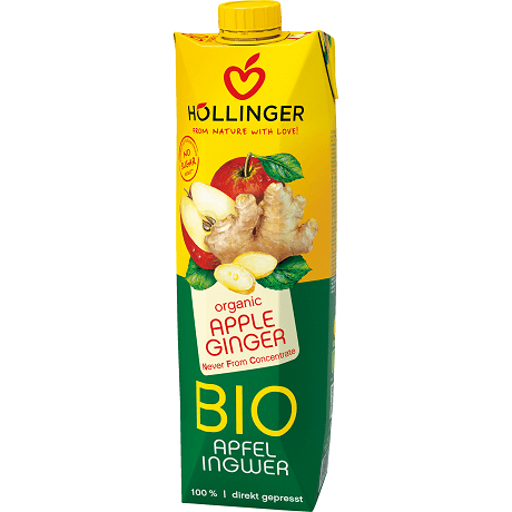 ΧΥΜΟΣ ΜΗΛΟΥ ΜΕ ΤΖΙΝΤΖΕΡ ΧΩΡΙΣ ΖΑΧΑΡΗ 1 ΛΙΤΡΟ HOLLINGER BIO | Βιολογικά ...
